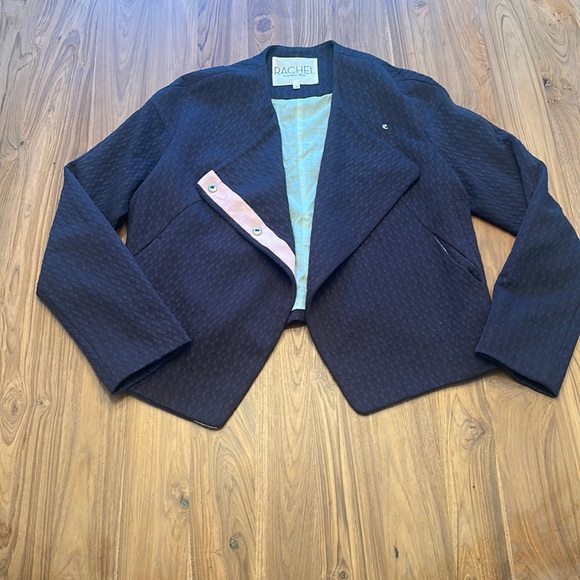 RACHEL Rachel Roy | Jackets & Coats | Rachel Roy Navy Asymmetrical ...